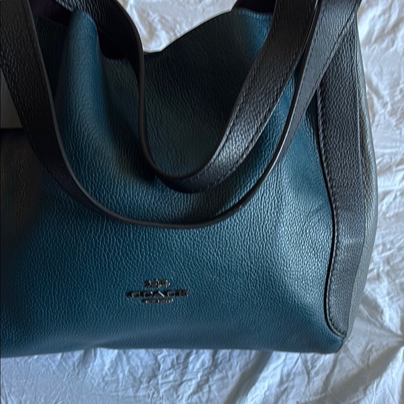 Coach | Bags | Coach Hadley Colorblock Hobo Shoulder Bag Grey Black And ...